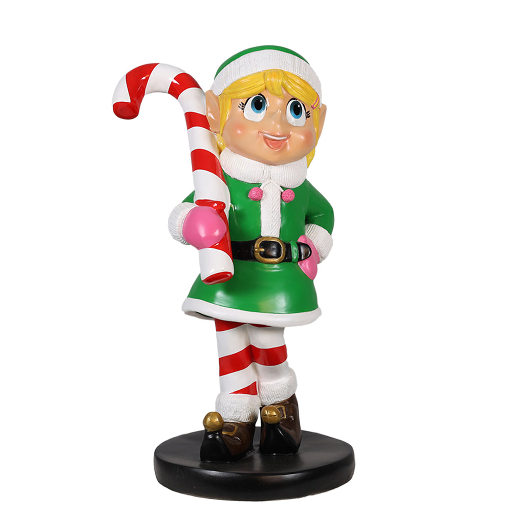 Elf Girl with Candy Cane – universalstatues