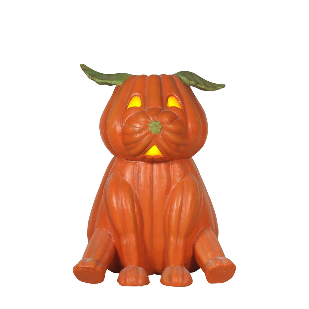Sitting Pumpkin Dog – universalstatues