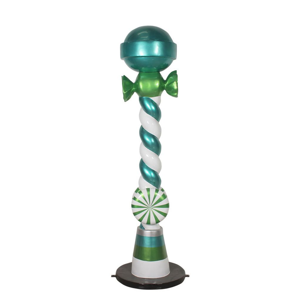 Candy Lamp Post (Cyan) – universalstatues