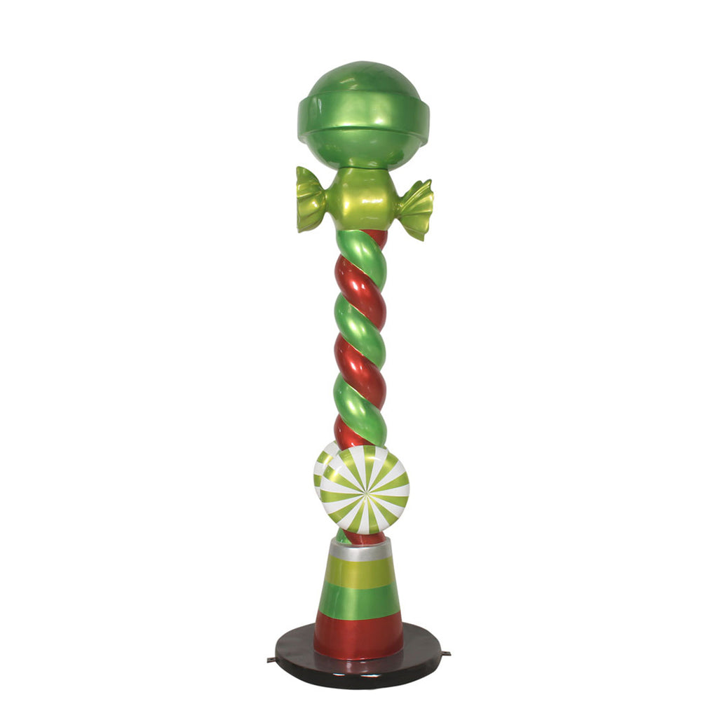 Candy Lamp Post (Lime green) – universalstatues