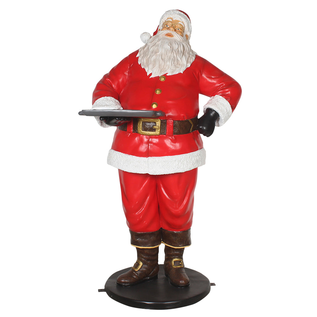 SANTA WITH TRAY – universalstatues