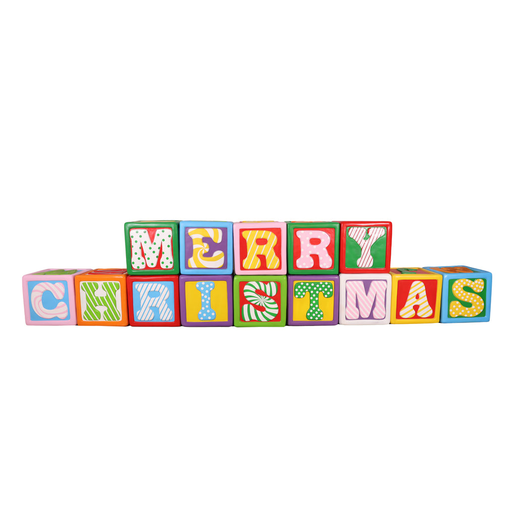 Letter Blocks "Merry Christmas" – universalstatues
