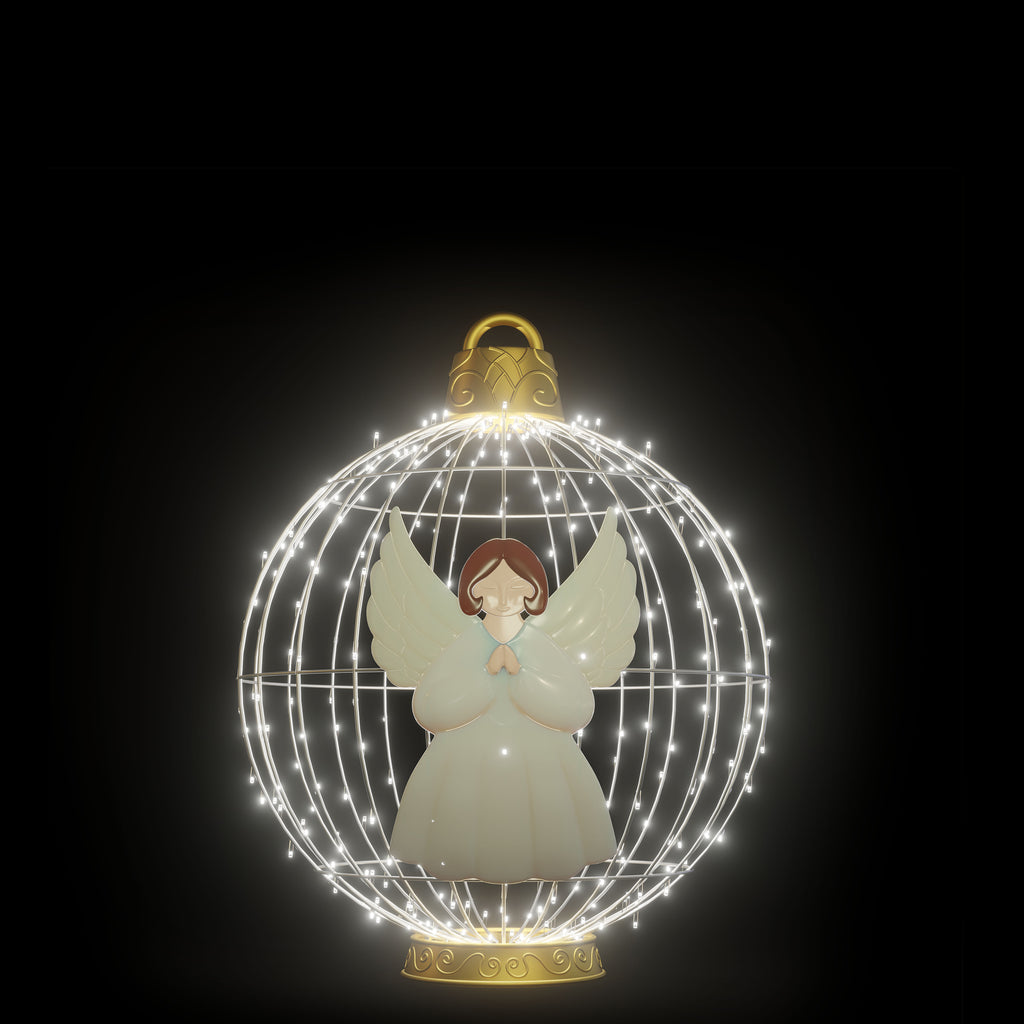 Christmas Ball "angel" (white) – universalstatues