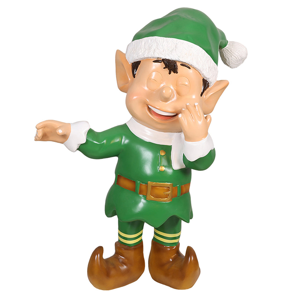 Laughing Santa Elf (Green) – universalstatues
